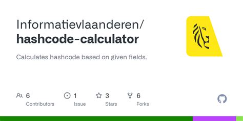 Github Informatievlaanderen Hashcode Calculator Calculates Hashcode