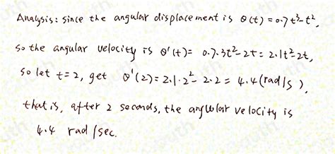 solved the angular displacement θ radians of the spoke of a wheel is
