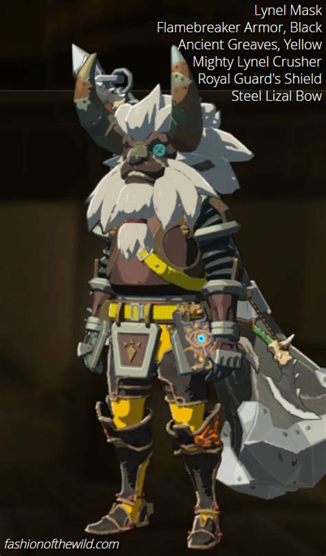 Armor That Goes With Lynel Mask Rbreathofthewild