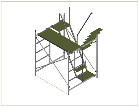 3d Scaffolding In Dwg 49283 Kb Cad Library