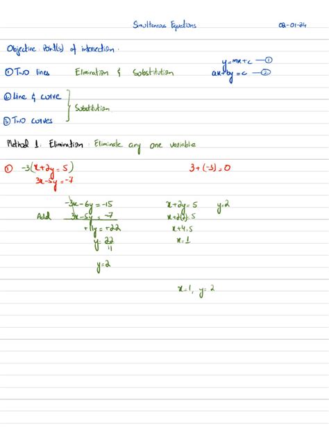 Simultaneous Equations Pdf Simultaneous Equations Pdf