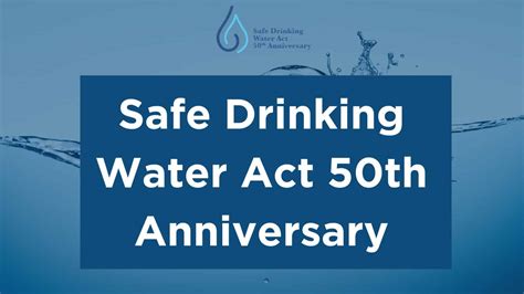 Safe Drinking Water Act Turns Symposium Charts Path For The Future Of Americas Tap Water