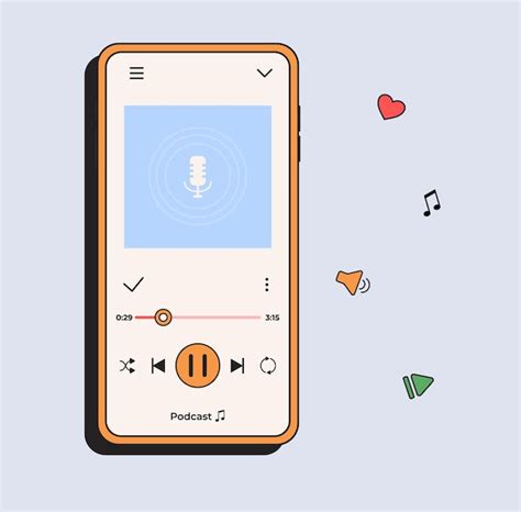 Premium Vector Podcast App Mobile Ui Vector Design