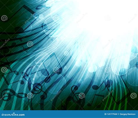 Background With Music Stock Illustration Illustration Of Flowing