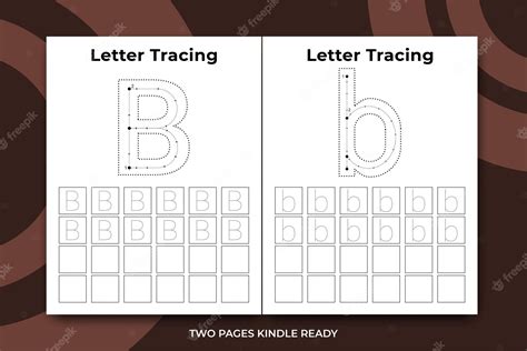 아이들을 위한 알파벳 문자 추적 활동 워크시트 프리미엄 벡터