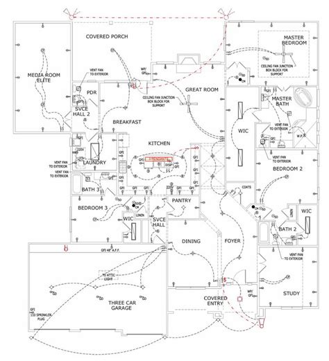 Light Fixture Switch And Outlet Locations In Floorplan Interesting R Recessed Can CF