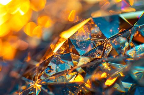 Premium Photo Geometric Crystal Structure Macro Photography Of A Crystal Structure