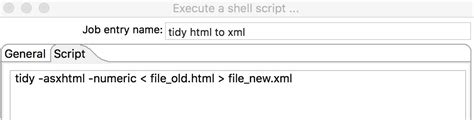 Execute A Shell Script Pentaho And Apache Hop Hints