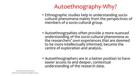 Autoethnography As A Research Method Pptx