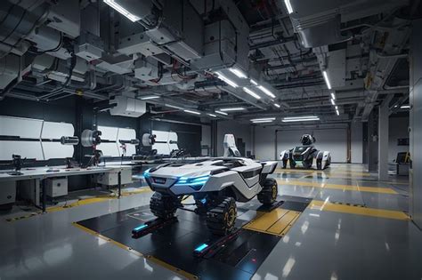 premium ai image cutting edge ai robotics testing facility