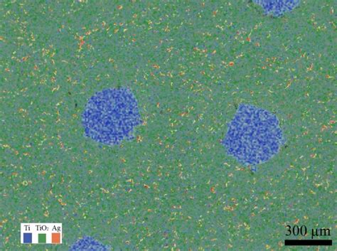 Energy Dispersive Spectroscopy Eds Color Mapping Of Tio2 25 Ag