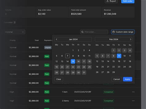 date picker component by konrad księżopolski on dribbble