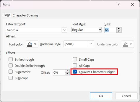 How To Equalize Character Height In Powerpoint Presentationskillsme