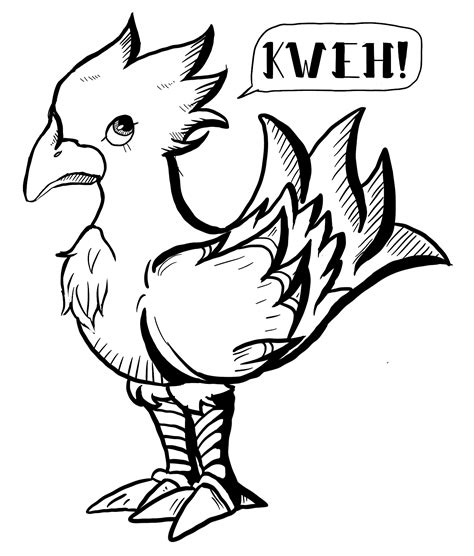 Chocobo Final Fantasy Tattoo Design R Goblinartportfolio