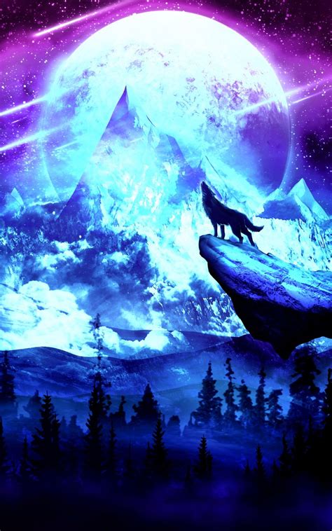 Cute Galaxy Wolf Wallpapers Wallpaper Cave