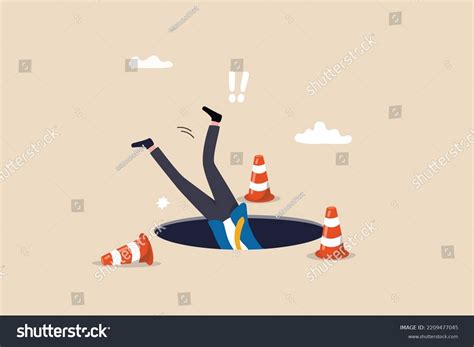 Failure Mistake Causing Catastrophe Despair Problem Stock Vector Royalty Free