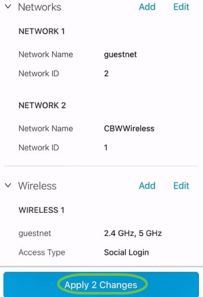 Configure Guest Network Using Cisco Business Mobile App Cisco