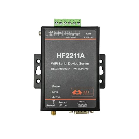 와이파이 직렬 장치 서버 직렬 포트 와이파이 이더넷 변환기 모듈 hf2211 hf2211a eu 플러그 사용 가능