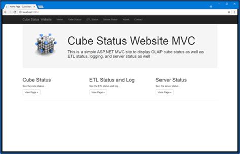 Aspnet Cube Status Portal