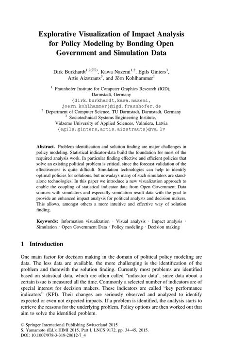 Pdf Explorative Visualization Of Impact Analysis For Policy Modeling By Bonding Open