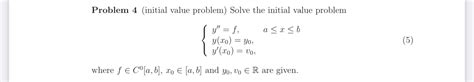 Solved Problem Initial Value Problem Solve The Initial Chegg