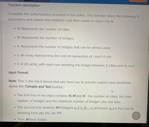 Solved Complete The Function Solve Preferably In Python3 If