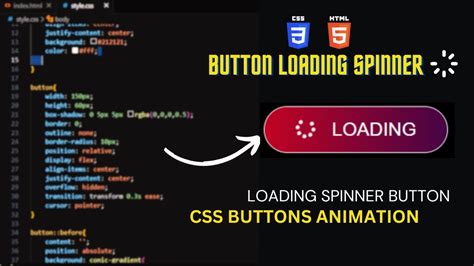 How To Create A Button With A Loading Spinner Using Html And Css Css