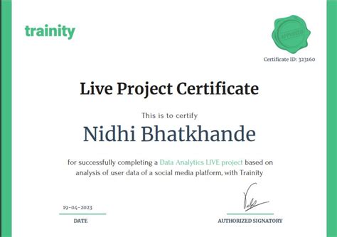 Certified Trainity Dataanalysis Dataanalytics Dataanalyst