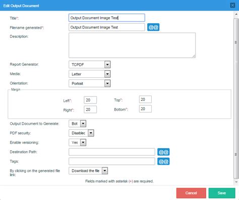 3 2 output documents documentation processmaker