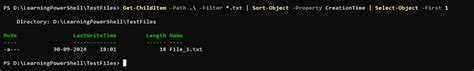 Find The Oldest Files And Newest Files In A Folder In Windows Using