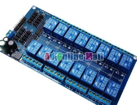 บอร์ดควบคุมพร้อมรีเลย์ 16 ตัวสำหรับ Arduino