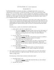 Answers Accuplacer Esl Reading Skills Sample Questions Pdf ACCUPLACER ESL Test Answer
