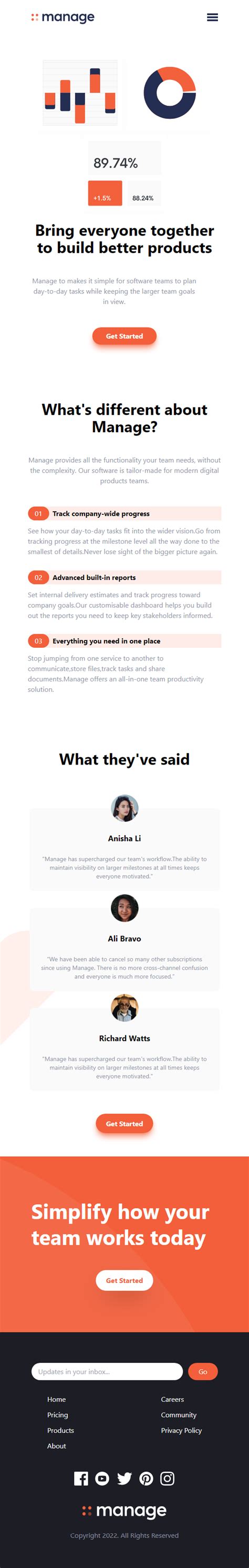 GitHub Lamlih Dev TailwindCSS Landing Page This Is A Frontend Mentor Intermediate Challenge
