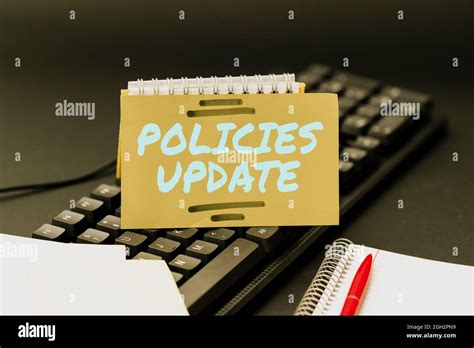 Inspiration Showing Sign Policies Update Business Idea Act Of Adding