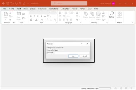 password presentation document