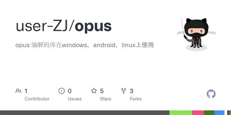 Github User Zj Opus Opus Windowsandroidlinux