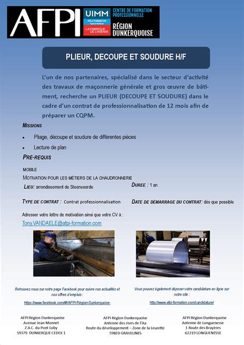 Offres Demploi Archives Afpi Formation Région Dunkerquoise Archives