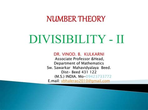 Divisibility Pptx Education