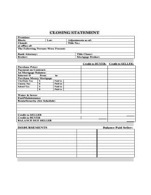 Closing Statement The Closing Statement REALLAWTALK