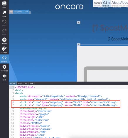Oncord Developer Website Favicon