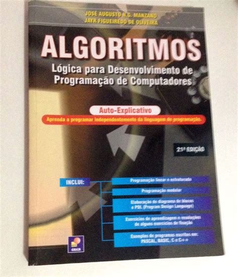 Livro De Programação Algoritmos Livro Erica Usado 942595 Enjoei