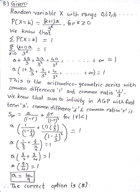 If The Range Of A Random Variable X Is 012
