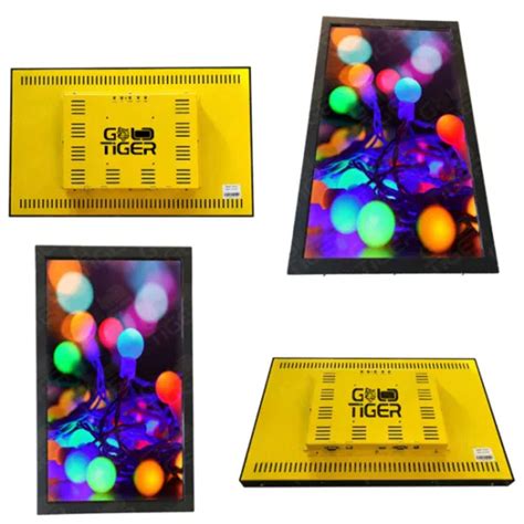 High Quality Black Metal Frame 55 Inch Capacitive Vertical 10 Point Touch Screen Monitor LCD