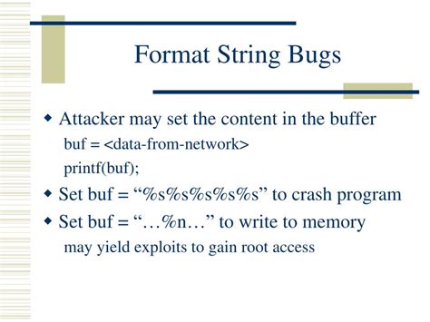 Ppt Detecting Format String Vulnerabilities With Type Qualifier