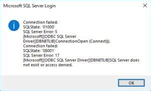 SQL Express SQLState 08001 And Error 17 IT Admins
