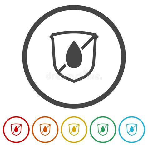 Anti Rust Icon Set Icons In Color Circle Buttons Stock Vector Illustration Of Number Text