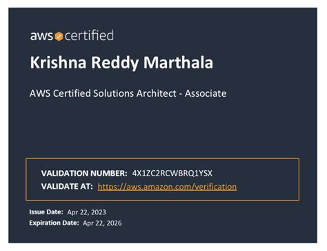 Krishna Reddy M On Linkedin Aws Awssolutionsarchitect