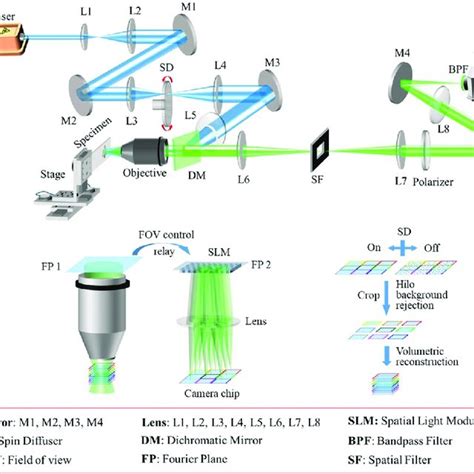 experimental setup and working principle of hilo mfm a optical