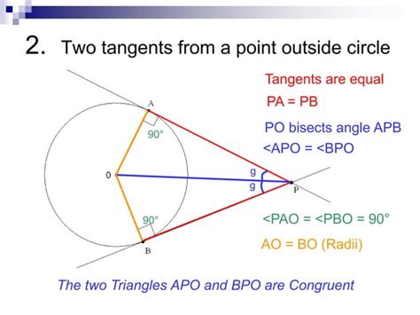circles and angles theorems math lesson ppt