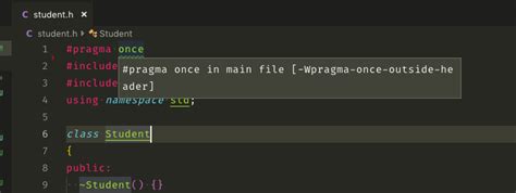C Is It Possible To Fix This In Vscode Pragma Once In Main File